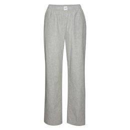 Damen Pyjamahose, Copenhagen Studios, Gr. 36, grau, Web, Obermaterial: 100% Baumwolle, unifarben, Hosen, aus leichter Baumwolle-Webware