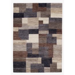 Wollteppich, B:200cm H:13mm L:250cm, schwarz, OCI DIE TEPPICHMARKE, Wolle, Wohnzimmer, Teppiche, "ELEGANT NEW LIMA", reine Wolle, Nepal