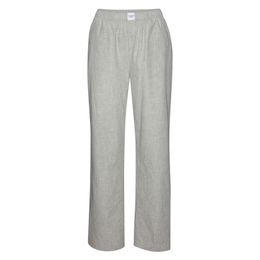 Damen Pyjamahose, Copenhagen Studios, Gr. 34, grau, Web, Obermaterial: 100% Baumwolle, unifarben, Hosen, aus leichter Baumwolle-Webware