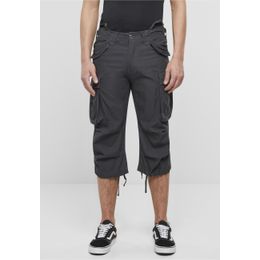 Brandit Herren Stoffhose "Brandit Herren Industry Vintage Cargo 3/4 Shorts"charcoal, Gr. M, unifarben, 100% Baumwolle, Hosen