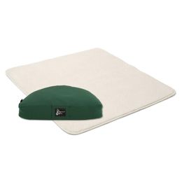 YOGISTAR.COM Yoga-Set Calm Edition - Meditation Natur 75 X 75 Cm Herren Gr&ouml;&szlig;e One Size beige / dunkelgr&uuml;n
