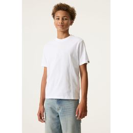 Garcia Jungen T-Shirt, wei&szlig;, Gr. 164, bedruckt, Jersey, Obermaterial: 100% Baumwolle, Shirts, mit Print, f&uuml;r Boys