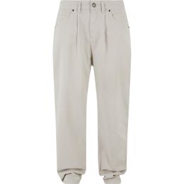 Chinos Urban Classics "Urban Classics Herren Organic Skater Chino Pants", Herren, Gr. 32, Normalgr&ouml;&szlig;en, cloud, 100% Baumwolle, unifarben, loose fit, Hosen
