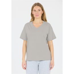 CRUZ Damen T-Shirt "Ingeberg", grau, Gr. 38, unifarben, 100% Baumwolle, Shirts, Aus atmungsaktivem und leichtem Stoff