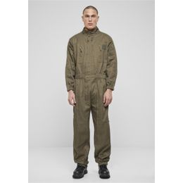 Brandit Herren Jumpsuit "Brandit Herren Einsatzkombi"olive, Gr. L, unifarben, 80% Polyester, 20% Baumwolle, Overalls