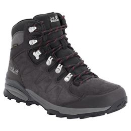 Jack Wolfskin Damen Wanderschuh "REFUGIO TEXAPORE MID W", Gr. 37,5, lila, Leder, Schuhe, wasserdicht, Trekkingschuh