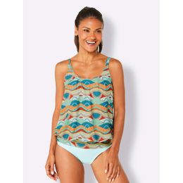 feel good Damen Tankini-Top, bunt, Gr. 38, Elasthan, Polyamid, Bikini-Oberteile