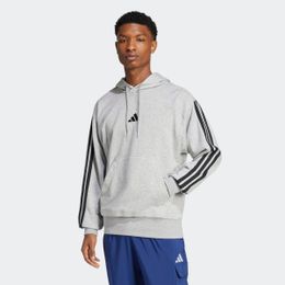 Herren Kapuzensweatshirt "M 3S FT HD", grau, Gr. XL, adidas Sportswear, Obermaterial: 55% Baumwolle, 36% Polyester, 9% Viskose, Sweatshirts