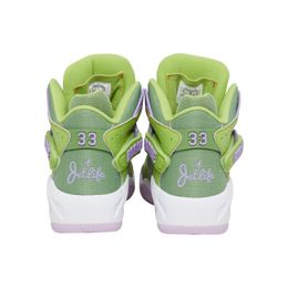 Ewing Damen Trainingsschuh "Ewing Ewing ROUGE JET LIFE", Gr. 10, gr&uuml;n, Leder, Schuhe