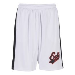 Shorts Ecko Unltd. "Ecko Unltd. Herren Ecko Unltd. Shorts BBALL", Herren, Gr. L, US-Gr&ouml;&szlig;en, wei&szlig;, 100% Polyester, loose fit, Hosen Shorts