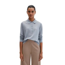 Marc O'Polo Strickpullover MARC O'POLO "aus edlem Merinowolle-Viskose-Mix", Damen, Gr. XL, blau (grau horizon), Obermaterial: 57% Schurwolle, 38% Viskose, 5% Polyamid, unifarben, Pullover Strickpullover