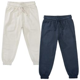 STACCATO Jungen Jogginghose, beige, Gr. 116, unifarben, Sweatware, Obermaterial: 100% Baumwolle, Hosen, 2er Pack, unifarben, f&uuml;r Boys