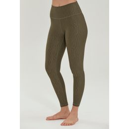 ENDURANCE ATHLECIA ATHLECIA Damen Funktionstights "Alma", gr&uuml;n, Gr. 38, mehrfarbig, 100% Polyester, Hosen, mit atmungsaktiver Funktion