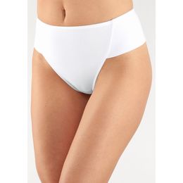 Petite Fleur Damen Formstring, Gr. 32, wei&szlig;, Jersey, Obermaterial: 90% Baumwolle, 10% Elasthan (LYCRA SPORT). Meshfutter: 90% Polyamid, 10% Elasthan,