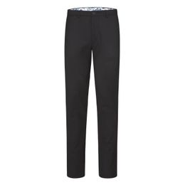 MEYER Herren Chinos "M5 Chino", schwarz, Gr. 31, unifarben, 53% Polyester, 44% Wolle, 3% Elasthan, Hosen, M5 Chino mit 4-Way-Stretch
