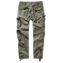 Brandit Herren Stoffhose "Brandit Herren Pure Slim Fit Trouser", gr&uuml;n, Gr. 4XL, 100% Baumwolle, Hosen