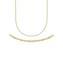 Firetti Damen Goldkette "Schmuck Geschenk Gold 333 Fantasiekette, ca. 2,7 mm breit", 45, Gelbgold 333, B: 2,7mm, gold, Gelbgold 333, B:2,7mm,