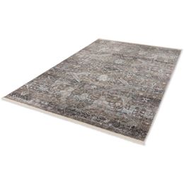 Sch&ouml;ner Wohnen Kollektion Teppich, B:70cm H:7mm L:140cm, grau, SCH&Ouml;NER WOHNEN-KOLLEKTION, Kunstfaser, Wohnzimmer, Teppiche, "Mystik 195", weiche Oberfl&auml;che, Wohnzimmer