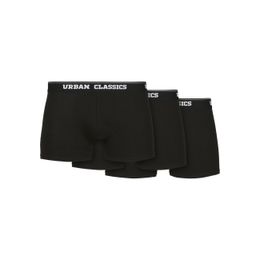 Urban Classics Herren Boxershorts "Urban Classics Herren Organic Boxer Shorts 3-Pack", Gr. Sschwarz, 95% Baumwolle, 5% Polyester, Unterhosen