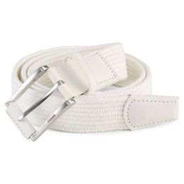 Puma Herren Synthetikg&uuml;rtel "Golfg&uuml;rtel aus Stretch-Webstoff Herren"wei&szlig; glow, Gr. M, unifarben, Obermaterial: 64% Baumwolle, 15% Gummi, 21%