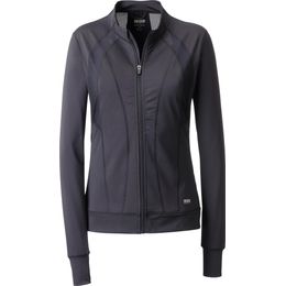 LPO Damen Cordjacke "Damen Sportjacke Cariba", schwarz, Gr. 44, Wirkware: Peached-Jersey - 77% PES, 23% EL, Jacken