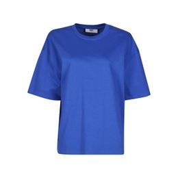 T-Shirt DEF "DEF DEF Essential T-Shirt", Damen, Gr. M, cobaltblau, 100% Baumwolle, unifarben, oversize, Rundhals, Shirts T-Shirt
