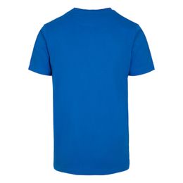 MisterTee Herren T-Shirt "MisterTee Herren Los Angeles Wording Tee", blau, Gr. M, bedruckt, 100% Baumwolle, Shirts
