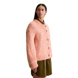 Marc O'Polo Damen Cardigan "aus Schurwolle-Alpakawolle-Mix"light pink, Gr. L, MARC O'POLO DENIM, unifarben, Obermaterial: 72% Schurwolle, 22% Polyamid, 6%