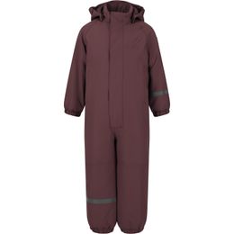 ZIGZAG M&auml;dchen Schneeoverall "Vally", braun, Gr. 98, 100% Polyester, Overalls, mit wasser- und winddichter Membran