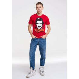 logoshirt Herren T-Shirt "MAGNUM", rot, Gr. L, bedruckt, 100% Baumwolle, Shirts, mit gro&szlig;em Front-Print