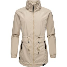 Ragwear Damen Outdoorjacke "Tacy", beige, Gr. L, Obermaterial: 100% Polyester; Innenfutter: 100% Polyester, Jacken, wasserdichte Damen &Uuml;bergangsjacke