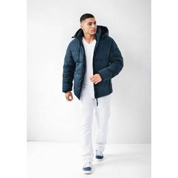 Arctic Seven Herren Winterjacke "ASCreesi", blau, Gr. XXXL, Obermaterial: 100% Polyester, Innenseite: 100% Polyester, Jacken, mit warmem Teddyfell