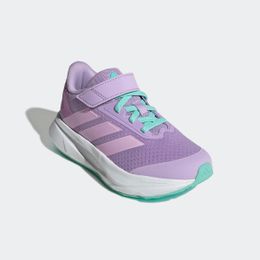 Damen Sneaker "DURAMO SL KIDS", adidas Sportswear, Gr. 33powder plum, ice lavender, flash aqua, Synthetik, Textil, Schuhe, mit Klettverschluss, f&uuml;r