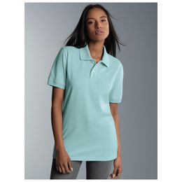 TRIGEMA Damen Poloshirt "TRIGEMA Poloshirt DELUXE Piqu&eacute;", blau, Basic, Gr. XL, 100% Baumwolle, Shirts
