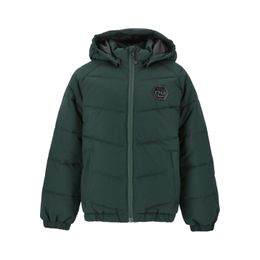 ZIGZAG Kinder Outdoorjacke "Flake", gr&uuml;n, Gr. 116, unifarben, 100% Polyester, Jacken, mit waschbarer F&uuml;llung