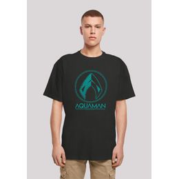 F4NT4STIC Herren T-Shirt "DC Comics Aquaman Aqua Logo", schwarz, Gr. 5XL, Obermaterial: 100% Baumwolle, Shirts, Print