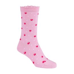 LIEBLINGSST&Uuml;CK LIEBLINGSST&Uuml;CK Damen Langsocken "Lovely Socks "DorothyEP" aus Baumwollmix", Gr. 39315, rose, Baumwolle, Elasthan, Polyamid, Socken, mit