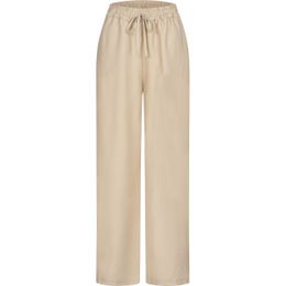 CLOUD 5IVE Damen Stoffhose "CLOUD 5IVE", beige, Gr. XL, unifarben, 85% Viskose, 15% Polyamid, Hosen