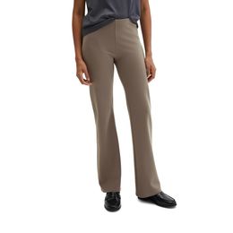 Marc O'Polo MARC O'POLO Damen Jerseyhose "aus Punto di Roma-Qualit&auml;t"chalky braun, Gr. S, unifarben, Obermaterial: 67% Viskose, 28% Polyamid, 5% Elasthan, Hosen