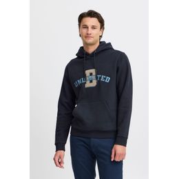 Kapuzenpullover Blend "BHSweatshirt", Herren, Gr. L, schwarz, Sweatware, 50% Baumwolle, 50% Polyester, bedruckt, Basic, regular fit normal, ohne Ausschnitt, eingesetzt, Pullover Kapuzenpullover, Stilvoller Hoodie mit Kapuze