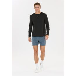 Virtus Herren Langarmshirt "Walton", schwarz, Gr. S, unifarben, 89% Polyamid, 11% Elasthan, Shirts, mit praktischer Quick-Dry-Funktion