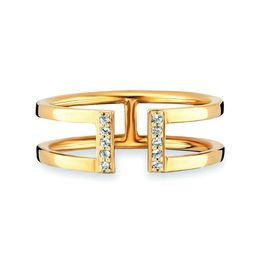 CAI CA&Iuml; Damen Fingerring "925/- Sterling Silber vergoldet Topas", 054 (17,2), 0,04, Silber 925 (Sterlingsilber), gold, Silber 925 (Sterlingsilber),