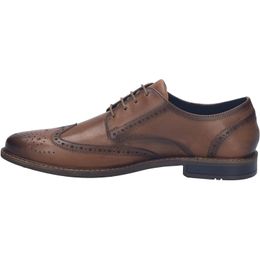 Josef Seibel Herren Schn&uuml;rschuh "Desmond 02, cognac", Gr. 43, braun, Obermaterial: 100% Rindsleder Leather cow., Schuhe