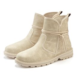 Vivance Damen Stiefelette "Boots, Stiefel", Gr. 37, beige, Obermaterial: 100% Lederimitat. Decksohle: 100% Textilmaterial. Futter: 100%