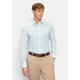 OLYMP Herren Businesshemd "OLYMP Level Five, Body Fit, Modern Kent", blau, Gr. 37, 97% Baumwolle, 3% Elastolefin, Hemden