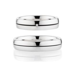 Bruno Banani Damen Trauring "Schmuck Geschenk Ehering Hochzeit Damenring Herrenring", 60, ohne Brillant, Silber 925 (Sterlingsilber), 5mm, silber,