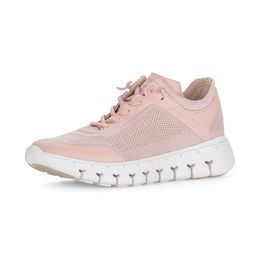Gabor Damen Slip-On Sneaker, Gr. 41rose, Synthetik, Textil, Schuhe, Freizeitschuh, Halbschuh, Schn&uuml;rer, mit elastischem Schn&uuml;rsenkel