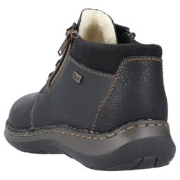 Rieker Herren Winterboots, Gr. 44, schwarz, Leder, Lederimitat, Schuhe, mit wasserabweisender TEX-Membran
