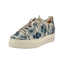 Paul Green Damen Plateausneaker "Paul Green Sneaker Textil", Gr. 40blau, Textil, Schuhe
