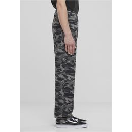 Urban Classics Herren Cargohose "Urban Classics Laser Camo Printed Jeans"schwarzlasercamo, Gr. 40, 100% Baumwolle, Hosen